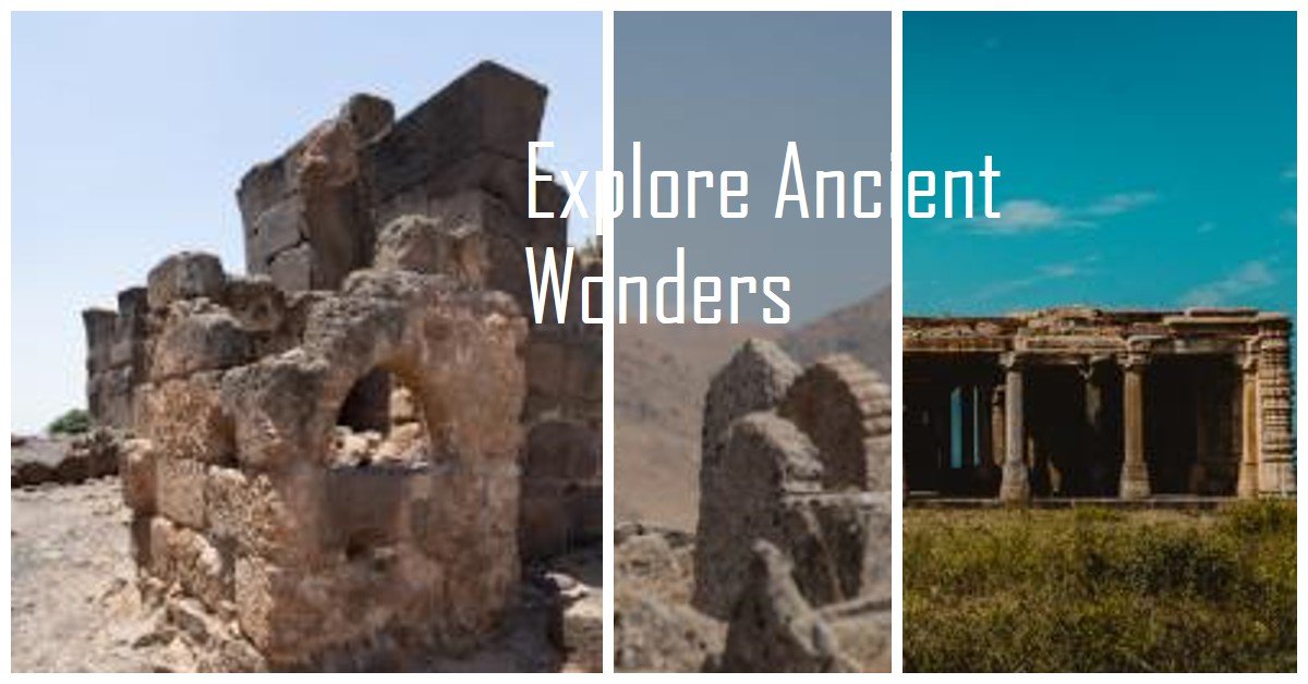 7 Wonders of the Ancient World Revisited: A Triptych of Timeless Icons