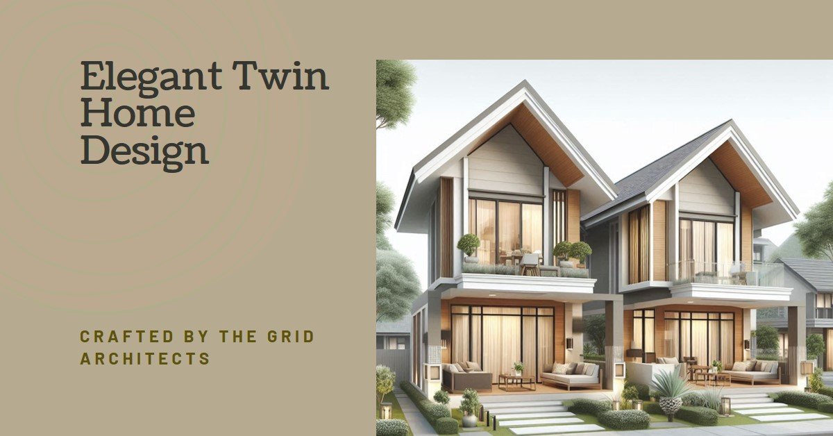 Twin Home: The Grid Architects’ Elegant Residential Design