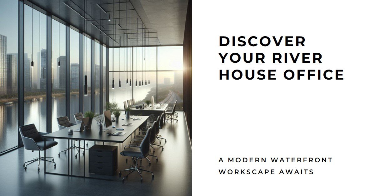 River House Office: A Modern Waterfront Workscape