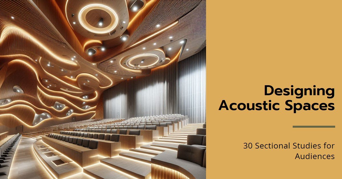 Designing Acoustic and Auditorium Spaces: 30 Sectional Studies
